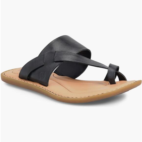Born | Shoes | Born Veda Sandal 7 Nwt Black Leather Flat Comfort ...